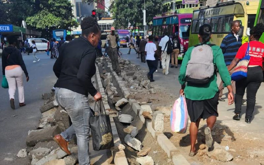 In pictures: Ronald Ngala, Tom Mboya street, undergoing major facelift