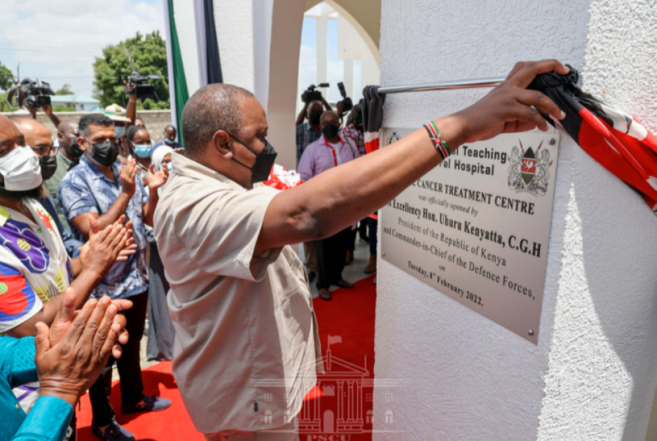 President Kenyatta commissions Mombasa County’s regional cancer centre